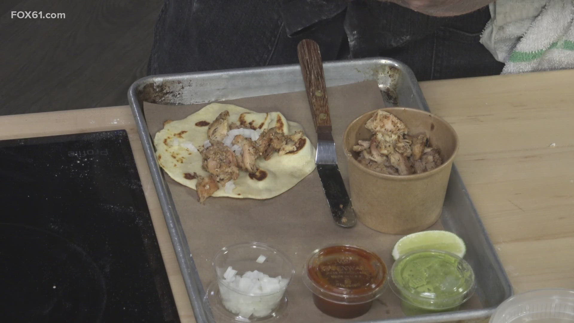 Making flour tortillas with Ta-Que Food Truck in Connecticut | fox61.com