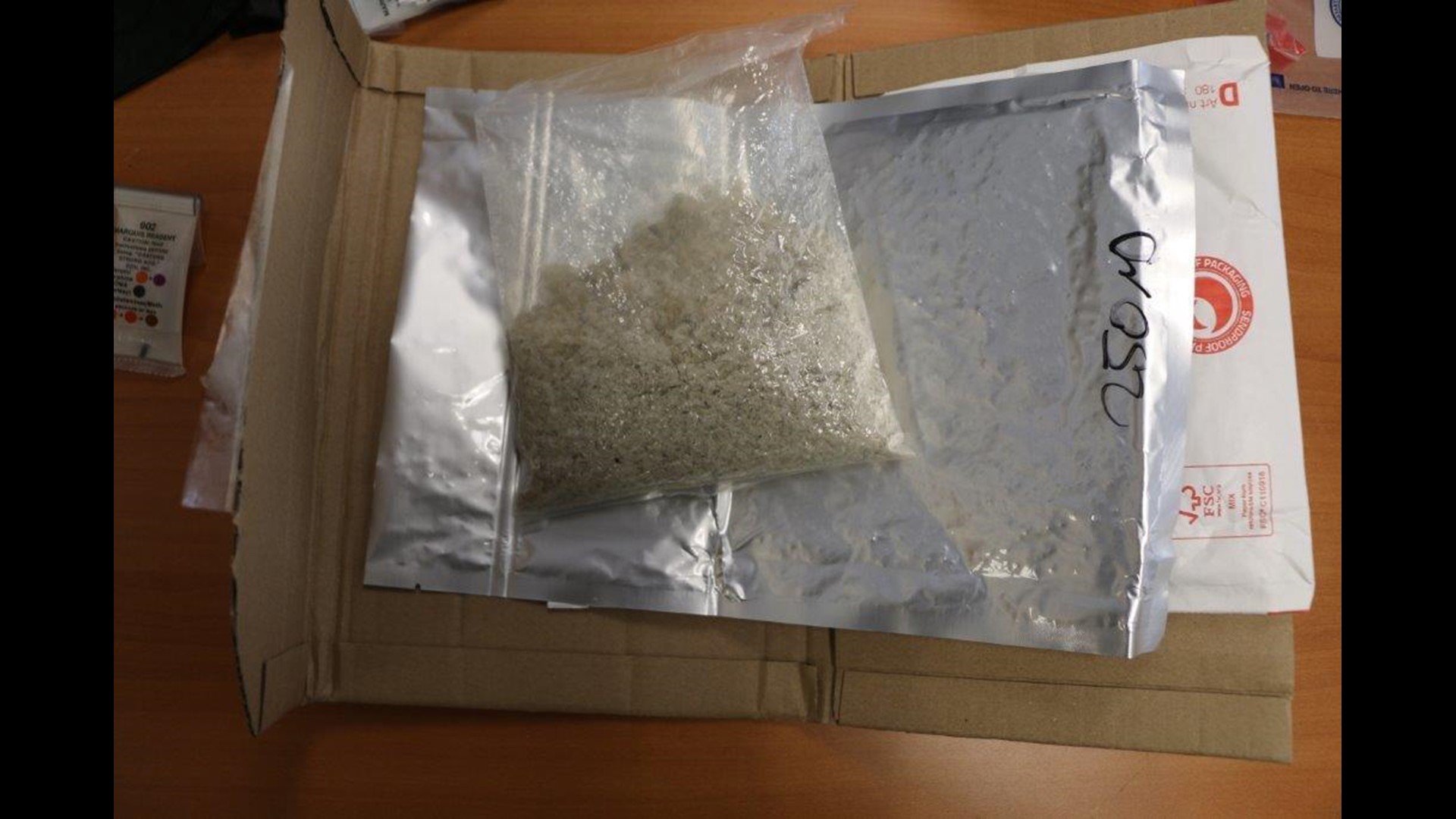 Customs officials find 750 grams of MDMA ecstasy, leading to the arrest ...