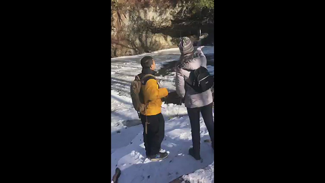 Kevin Jiang proposes to Zion Perry | fox61.com