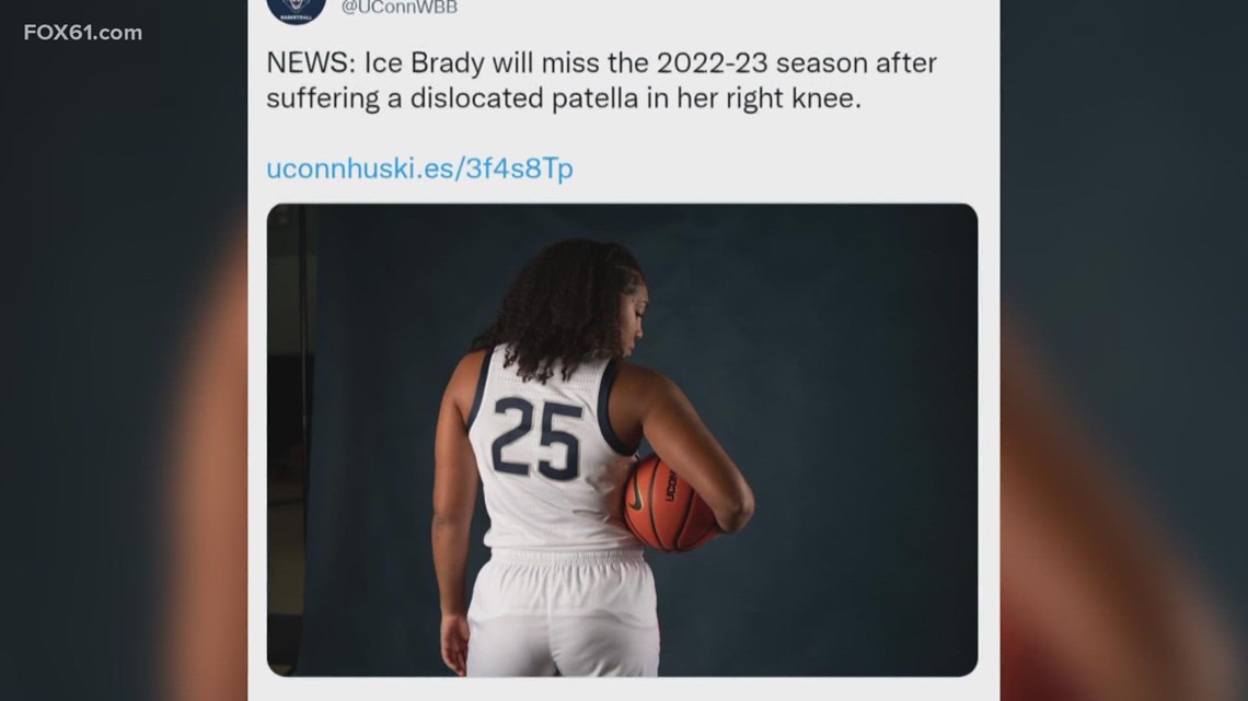 UConn star Ice Brady suffers season-ending injury | fox61.com