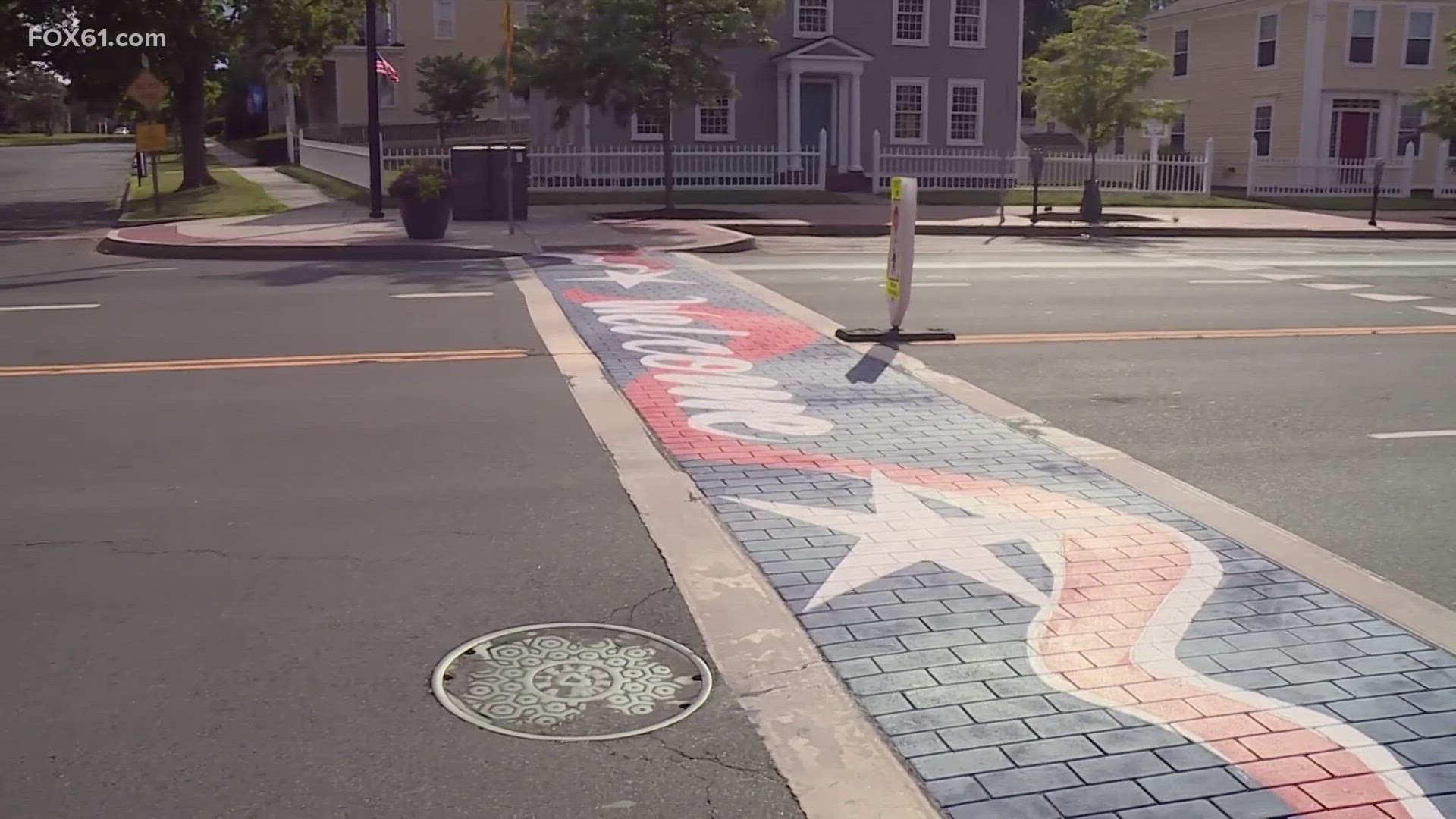 Middletown man paints murals on crosswalks | fox61.com