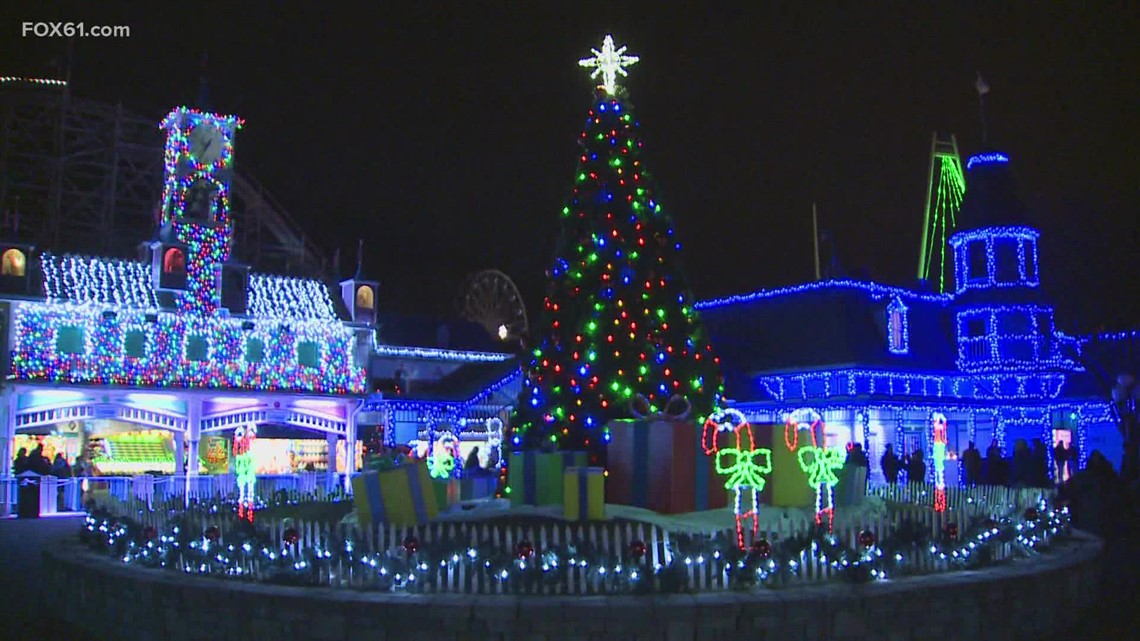 Lake Compounce lights up park with Holiday Lights for 10th year | fox61.com