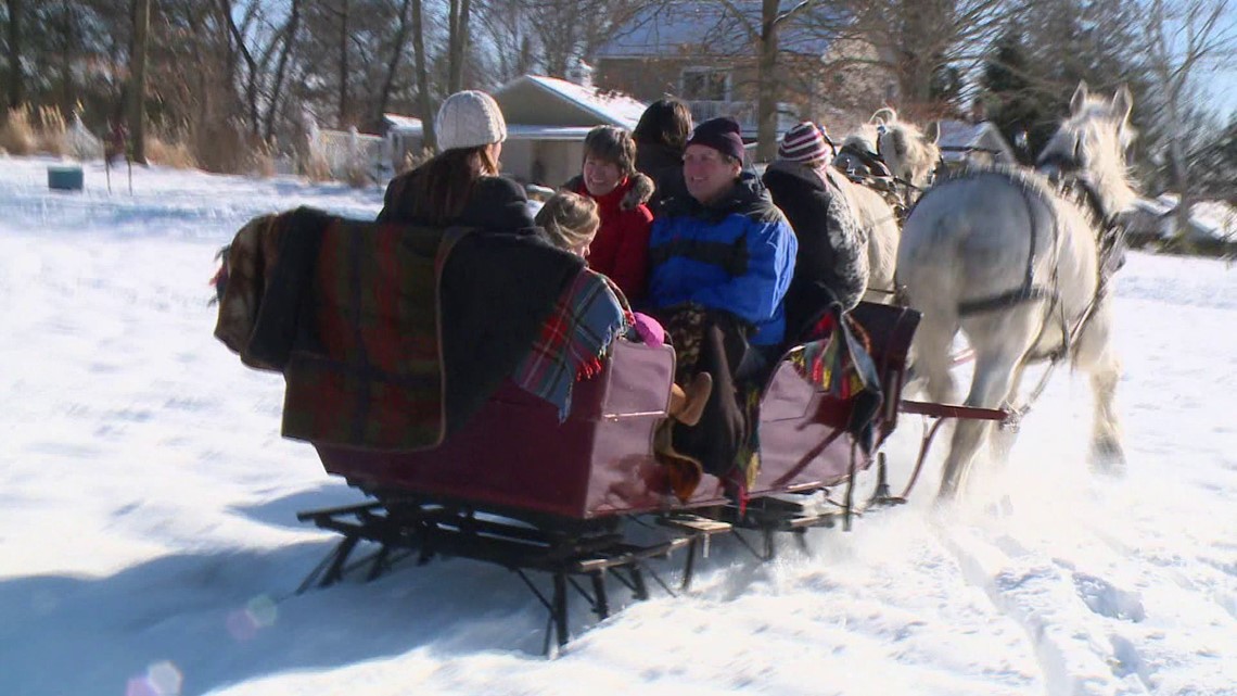 Dash Through The Snow In Horse-Drawn Sleigh | fox61.com