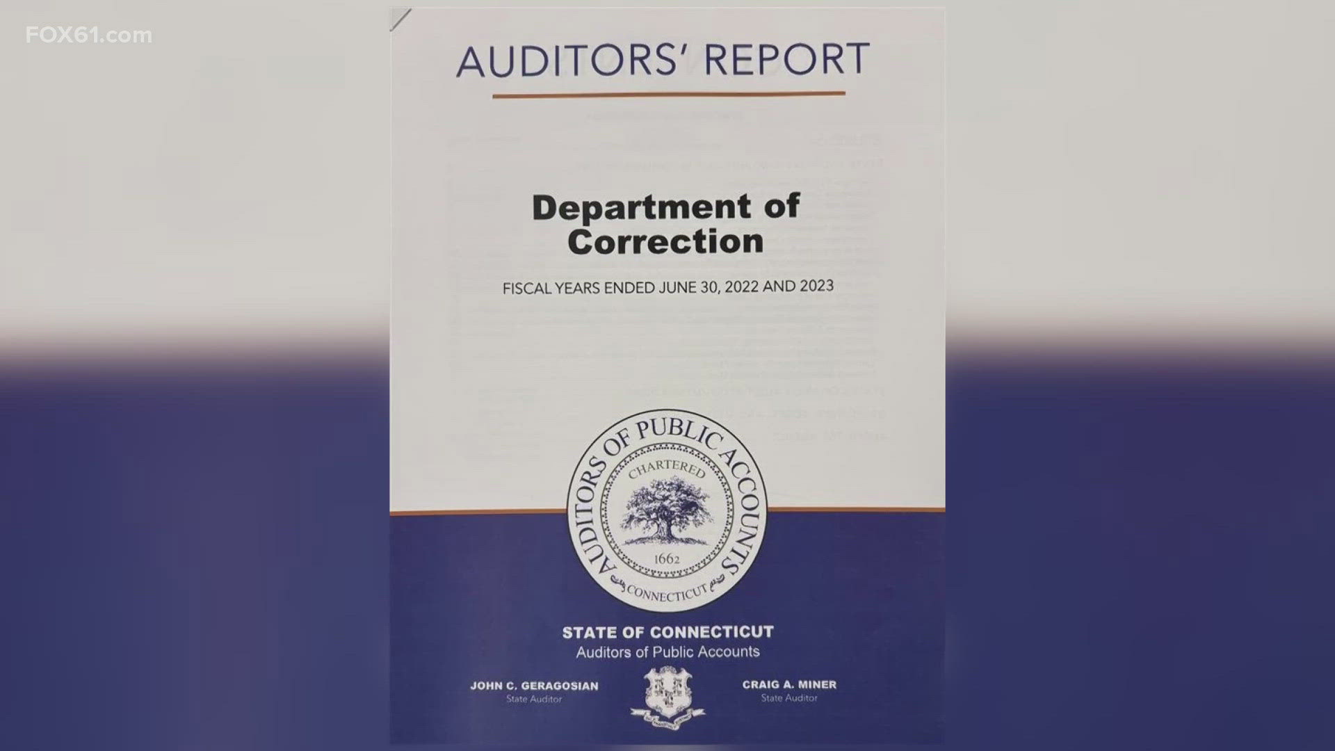 CT Department of Corrections audited by state after deaths | fox61.com