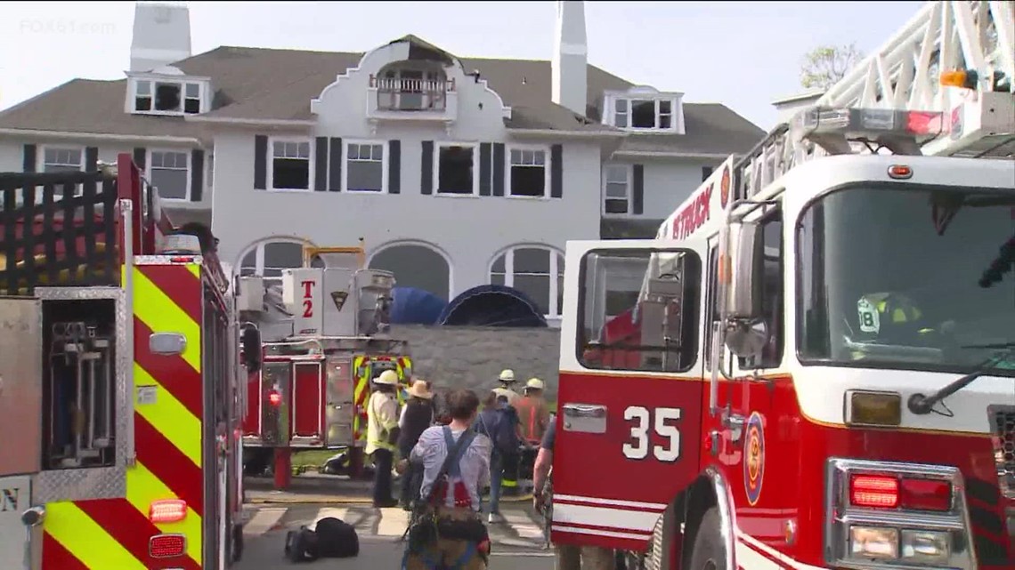 Crews battle fire at The Light House Inn in New London | fox61.com