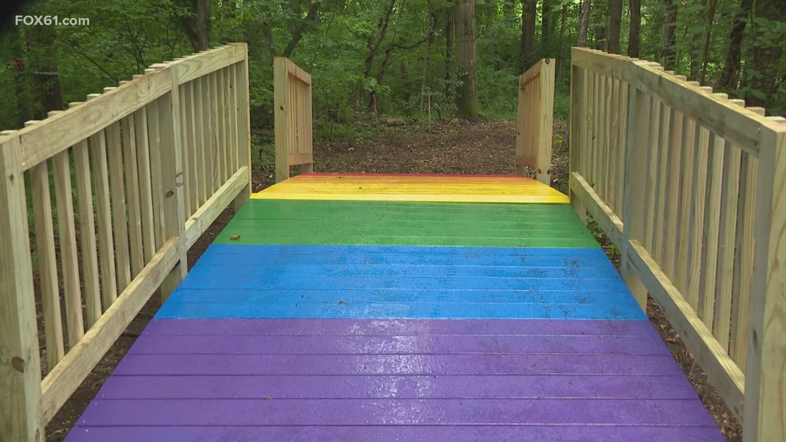 Torrington residents create a pet-memorializing ‘Rainbow Bridge ...