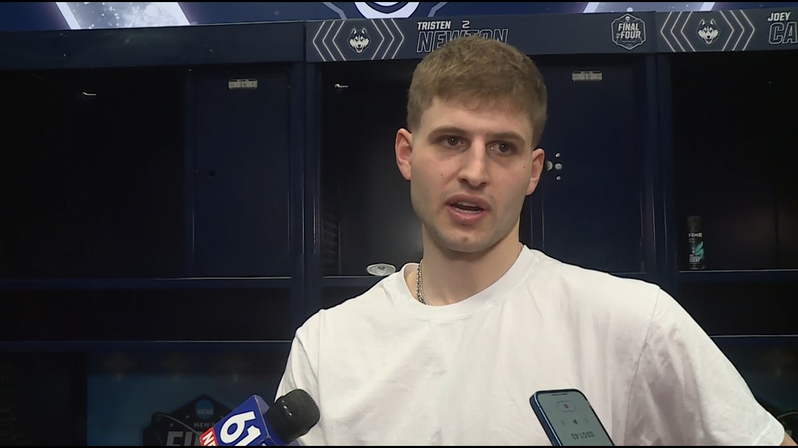 UConn's Joey Calcaterra speaks ahead of national championship game ...
