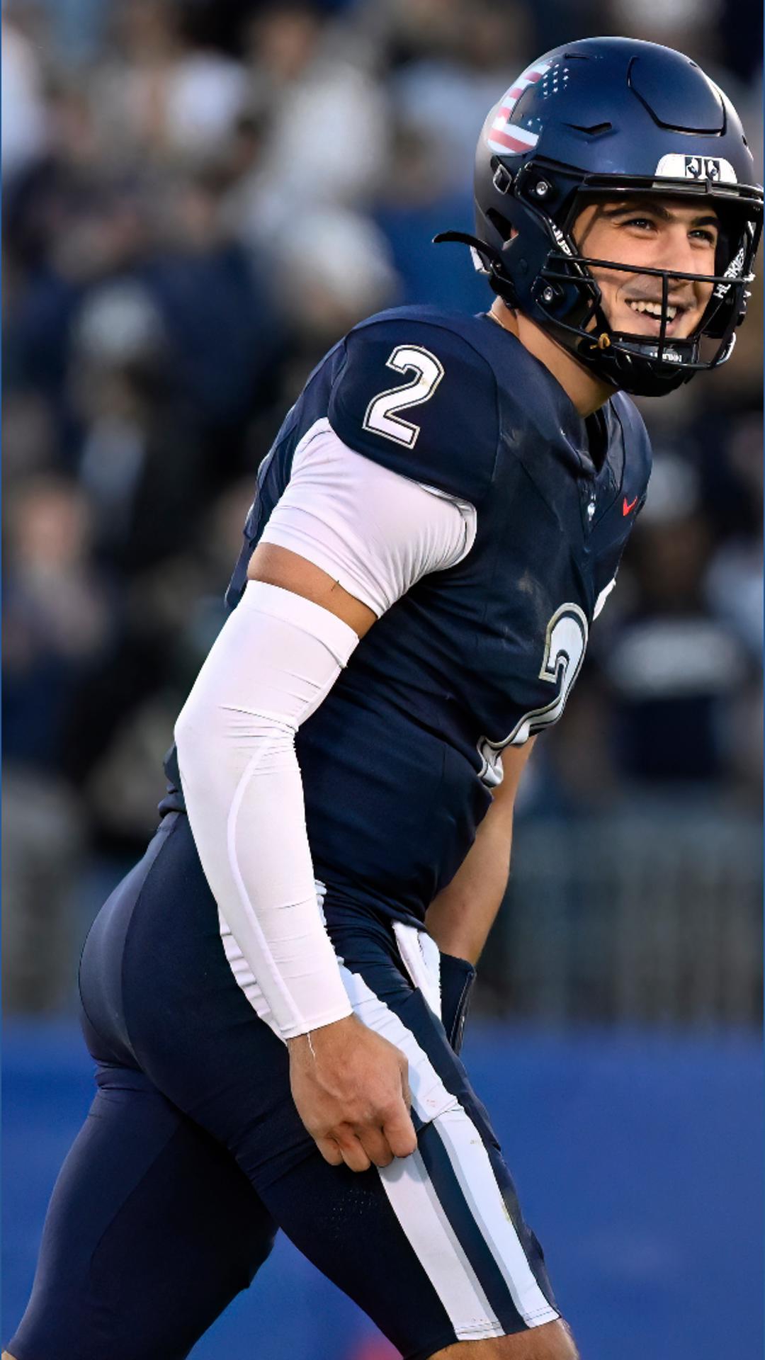 UConn football soars as QB Joe Fagnano, LB Bryun Parham earn national ...