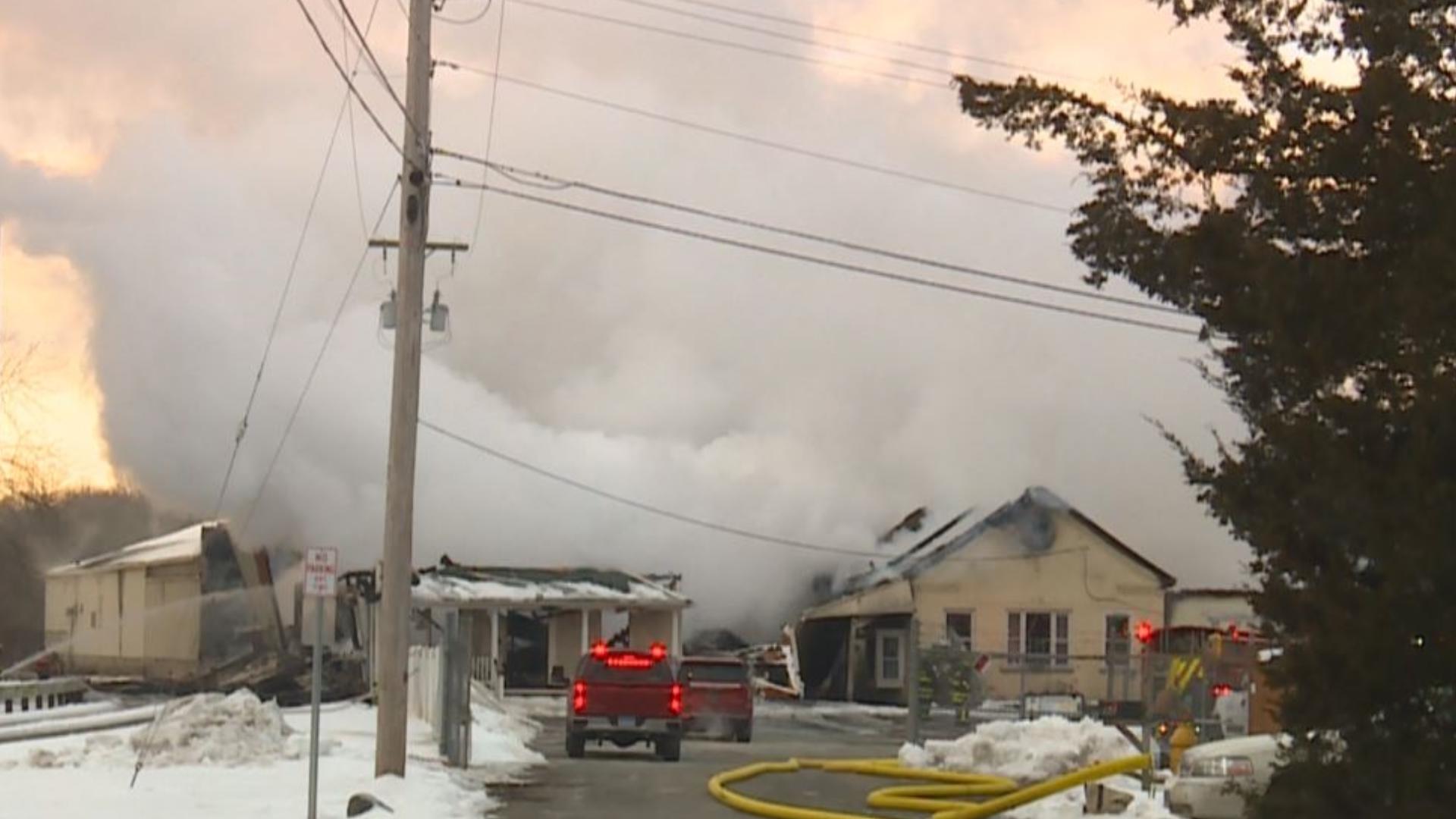 Cheshire, Conn. lumber yard fire | fox61.com