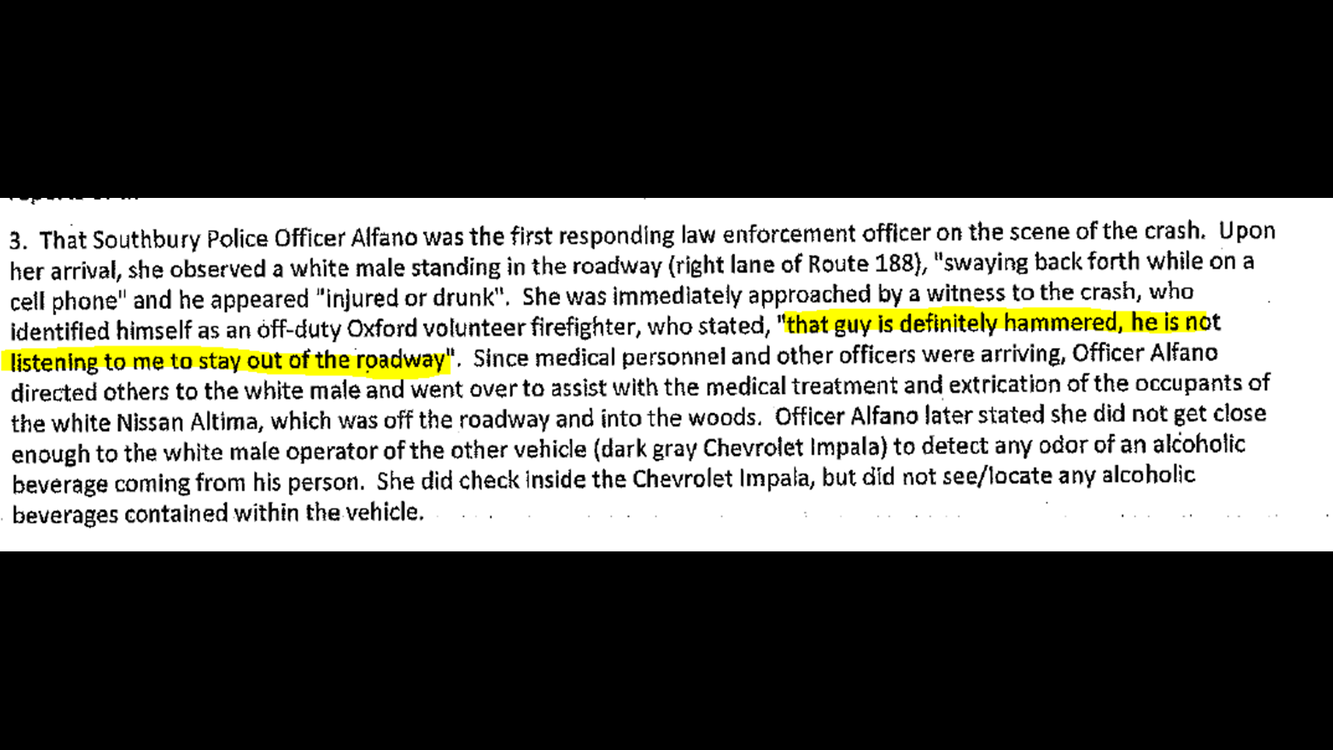 Arrest warrant: Firefighter said state police sergeant was ‘definitely hammered’ after crash ...