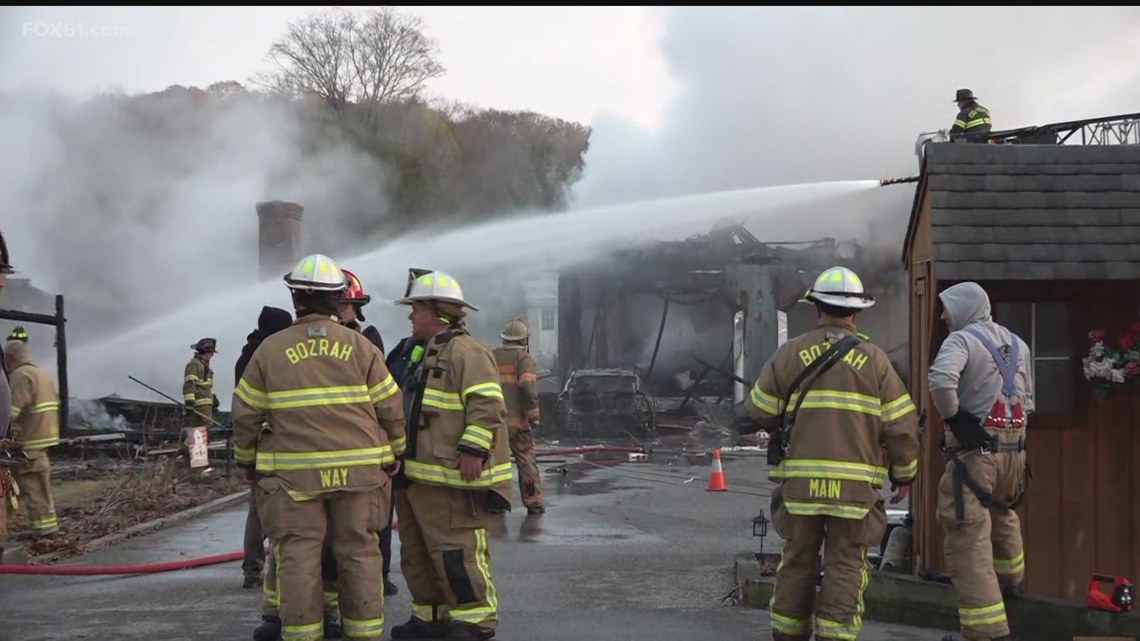 Officials investigate fatal Bozrah house, garage fire | fox61.com