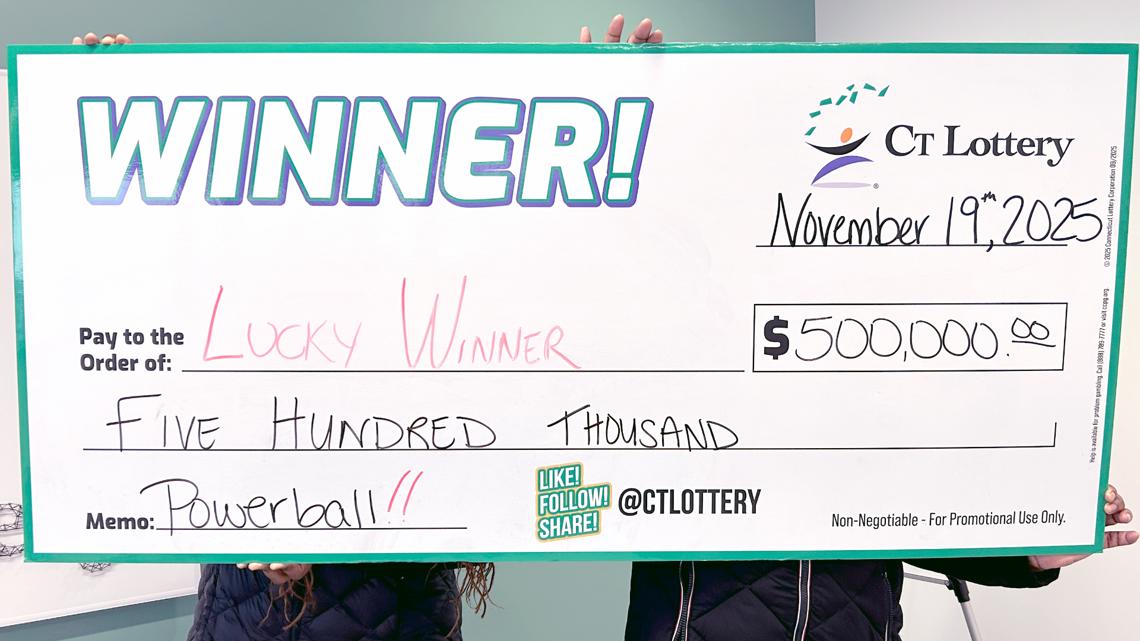 Meriden woman wins $500K CT Lottery prize off Powerball Double Play ...