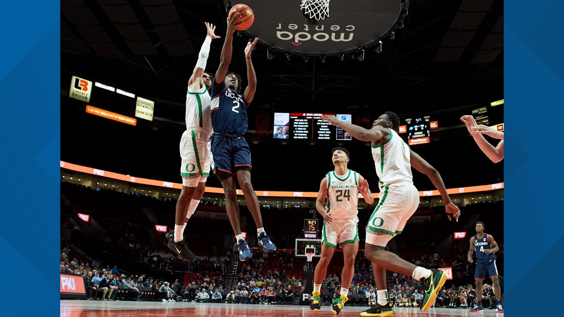 UConn men's basketball wins against Oregon at Phil Knight tourney ...