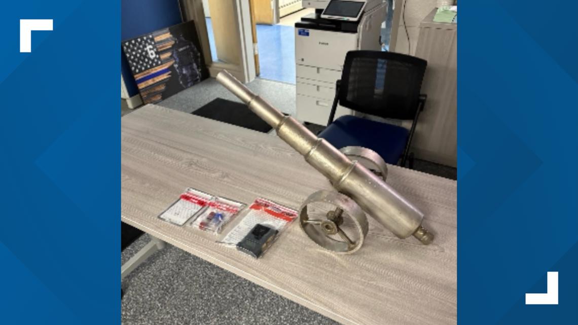 Vernon police find homemade cannon in car; driver faces DUI, drug ...