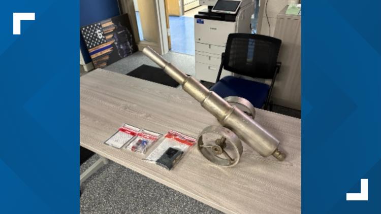 Vernon police find homemade cannon in car; driver faces DUI, drug ...