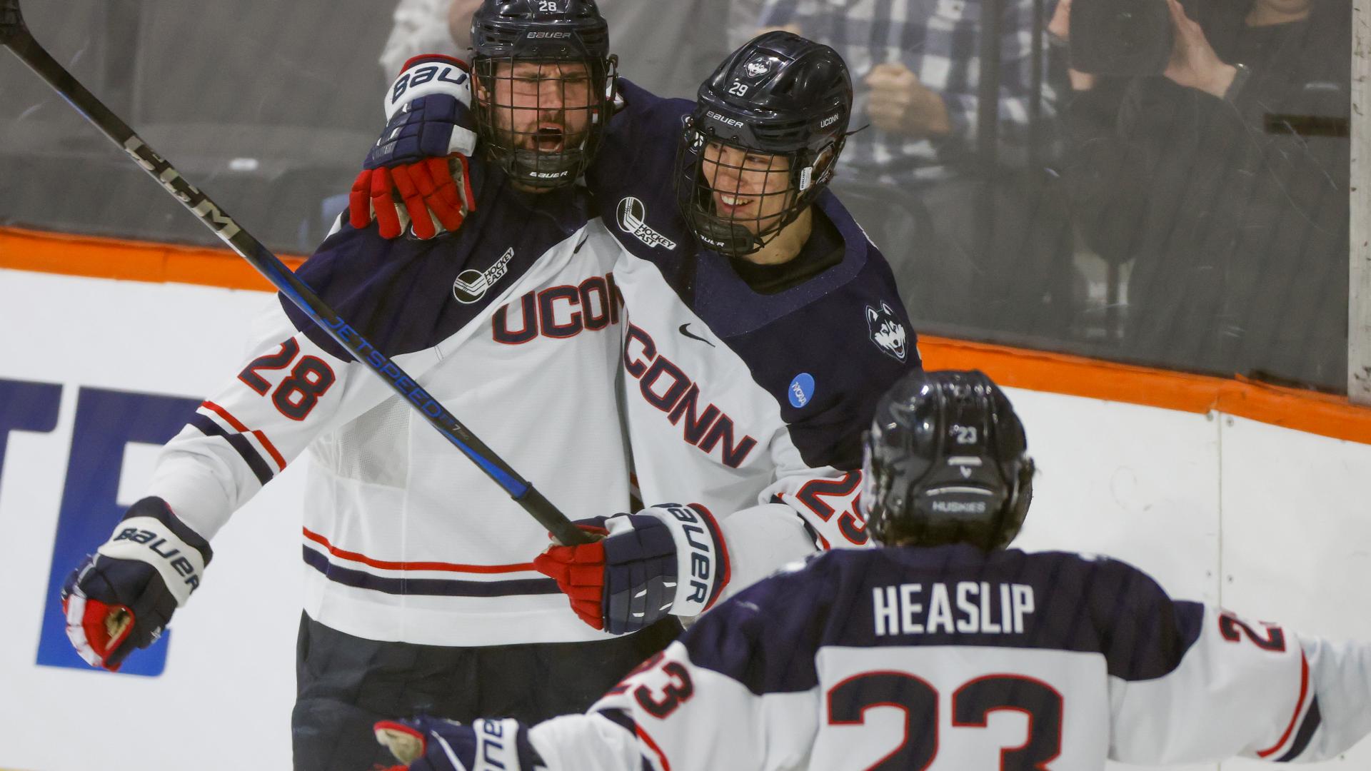 UConn men's hockey defeats Quinnipiac 4-1, program's first NCAA ...