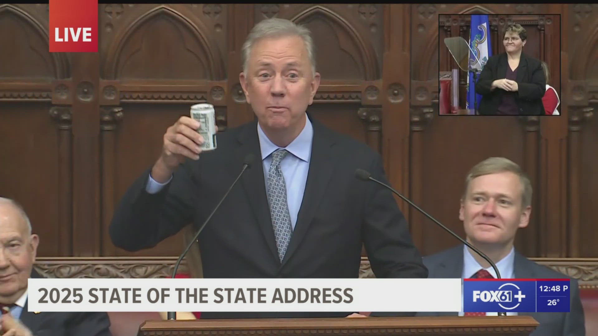 Connecticut Gov. Ned Lamont gives 2025 State of the State Address ...