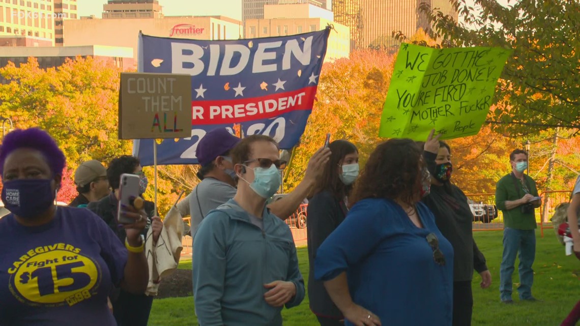 People react to presidential election; protests erupt at state capitol ...