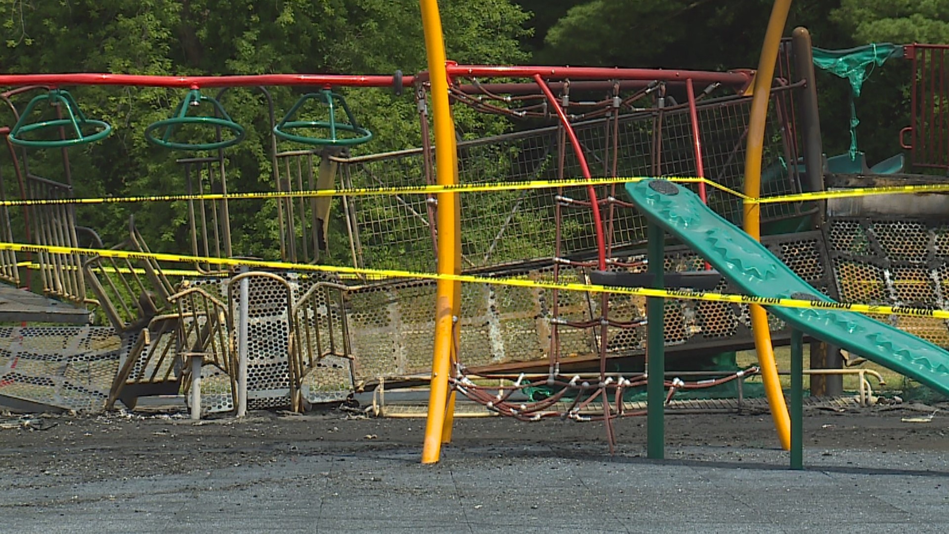 Playground set on fire in arson case in Connecticut city | fox61.com
