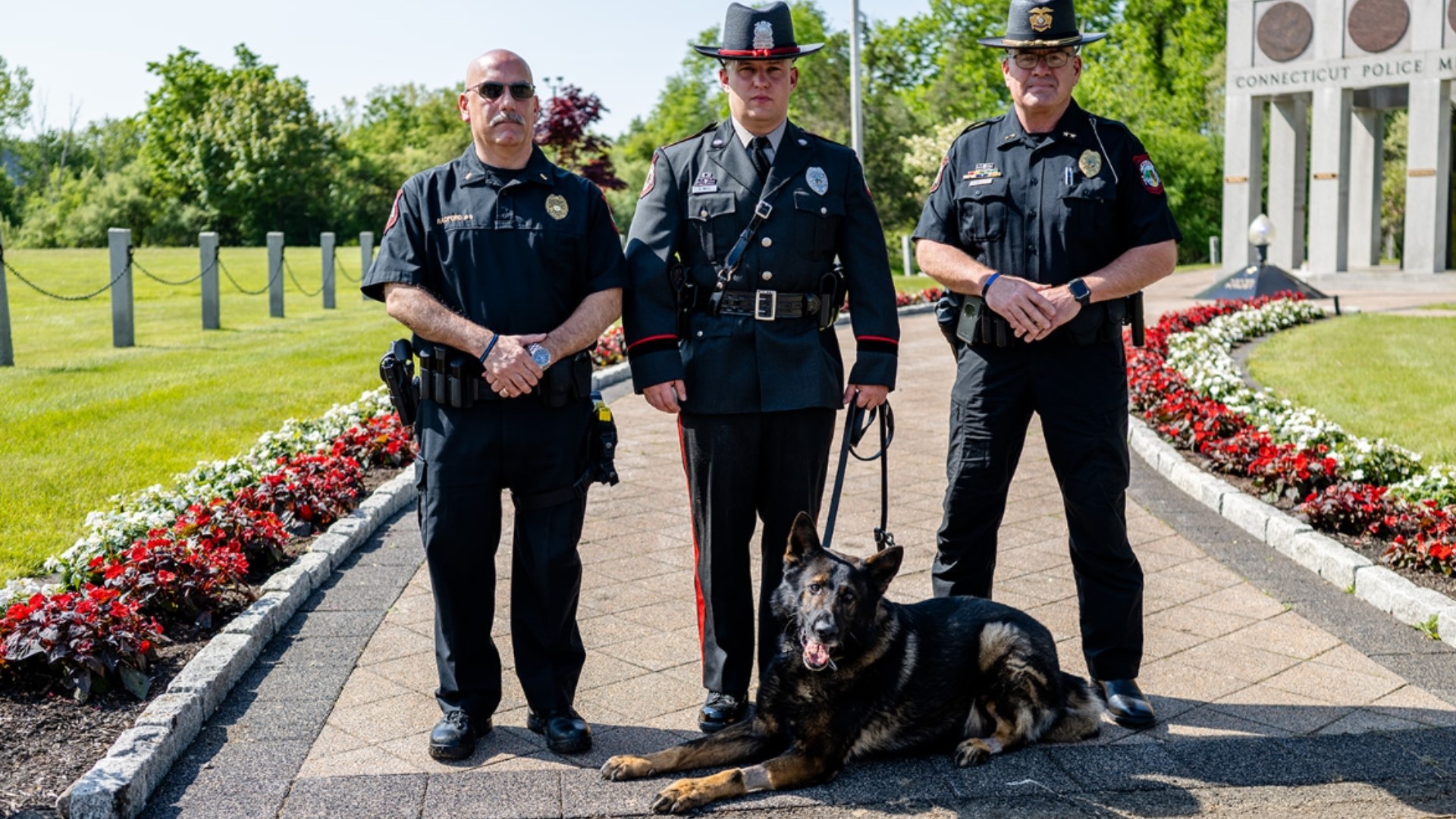 Heroic Connecticut K9 dog honored for service at memorial | fox61.com