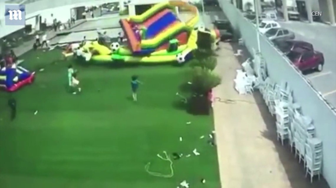 Children injured when bounce house blows away | fox61.com