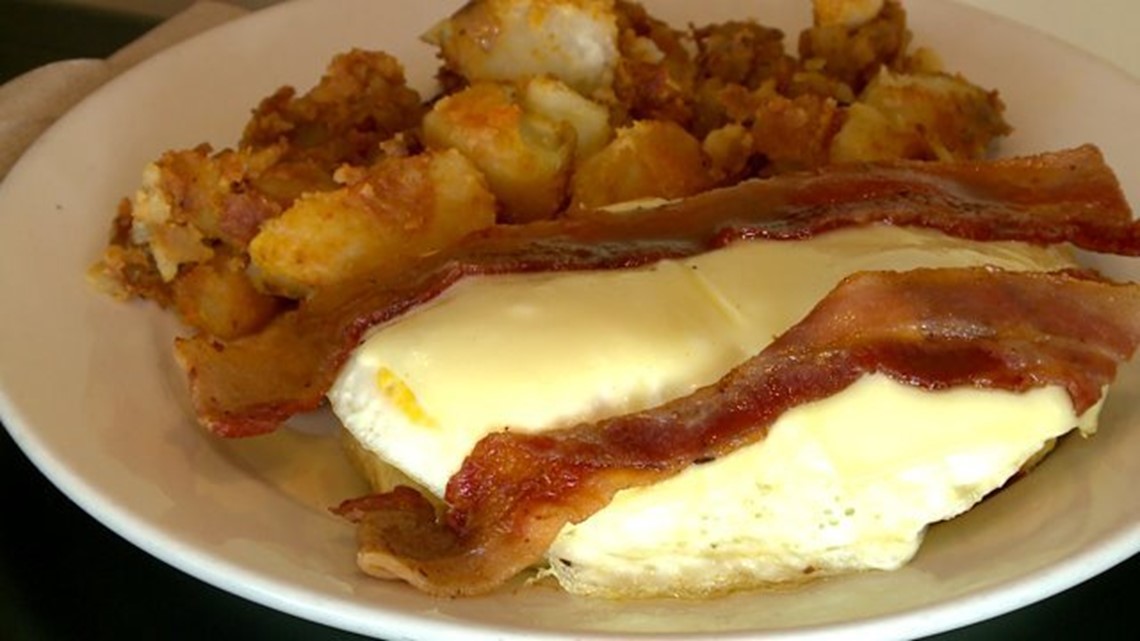 Making breakfast messy on Foodie Friday at the Sloppy Waffle in ...