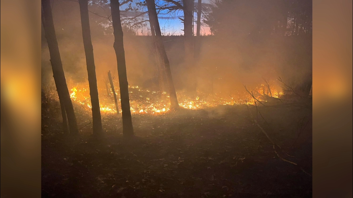 South Killingly firefighters warn about the public about brush fire ...