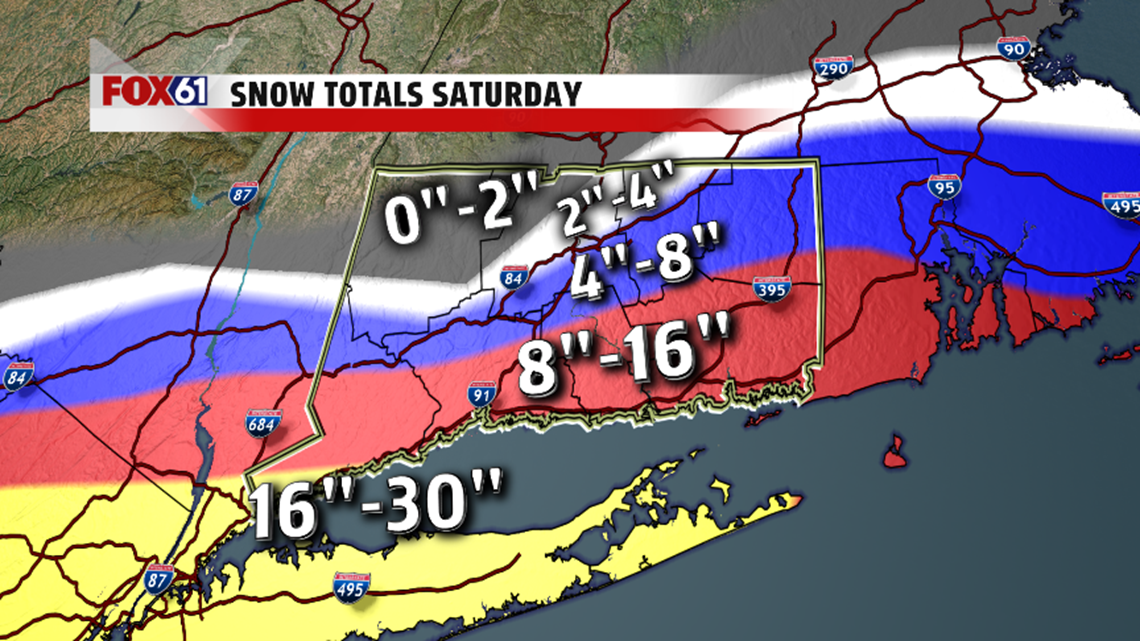 Snow totals: How much did your town see? | fox61.com