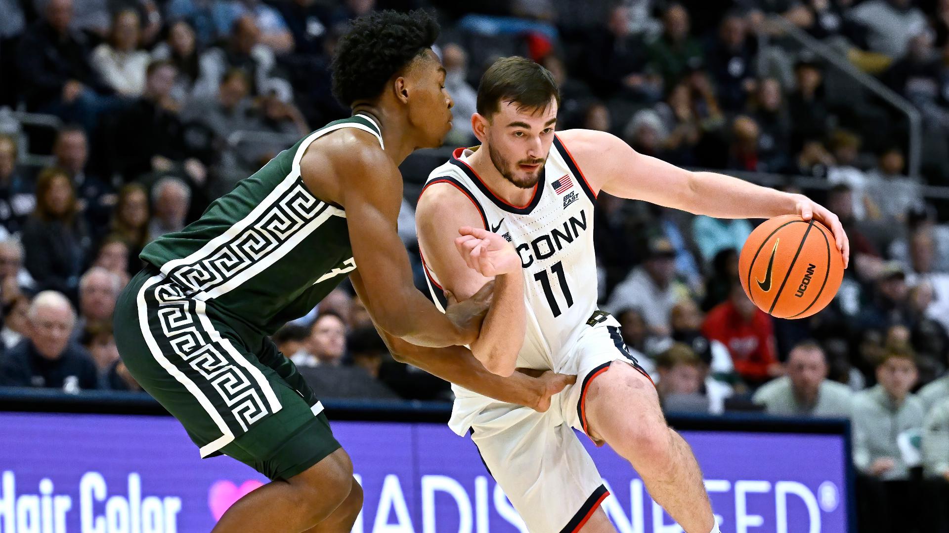UConn men’s basketball team looks sharp in 76-69 exhibition win vs ...