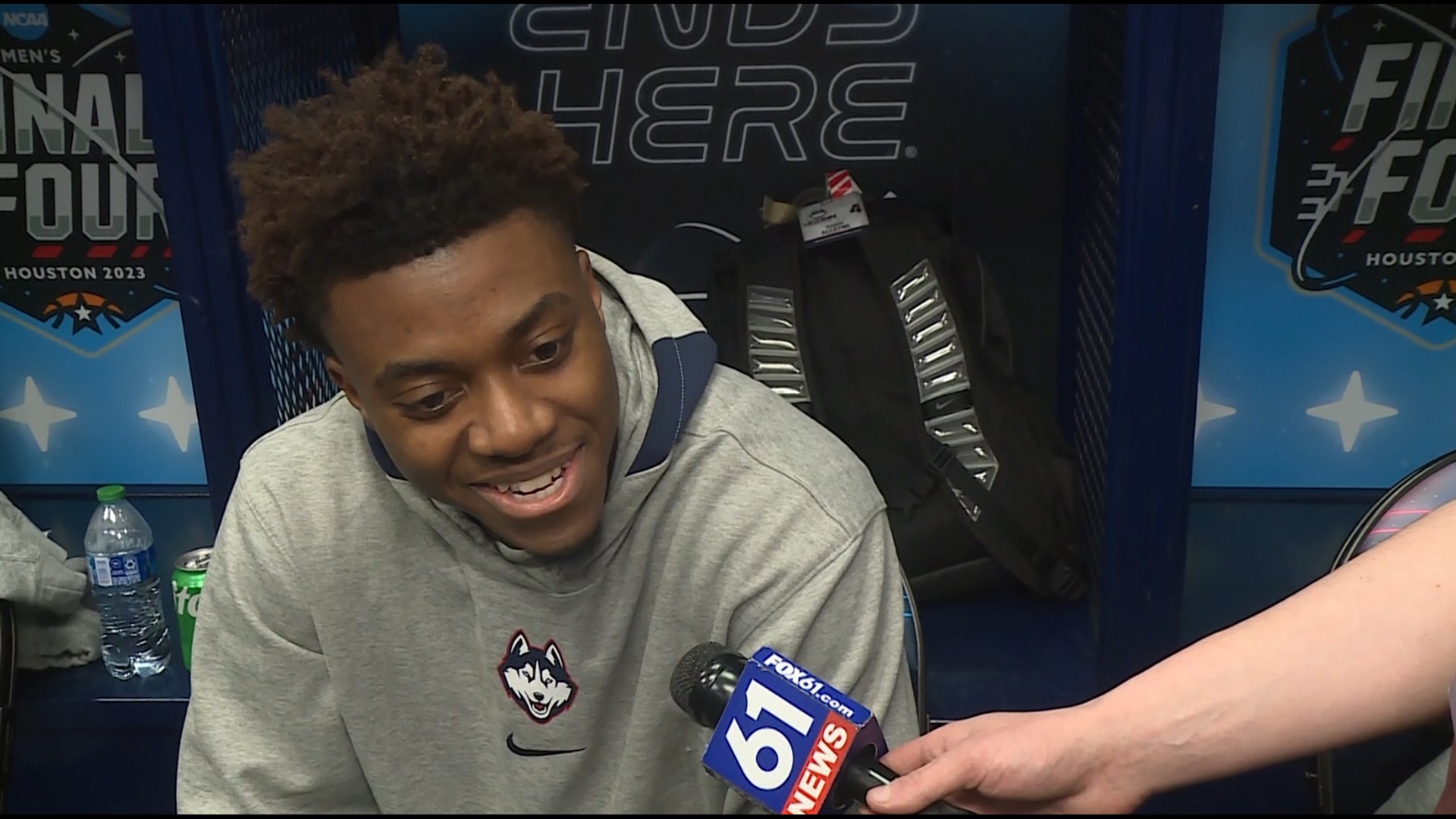 UConn's Nahiem Alleyne speaks ahead of national championship game ...