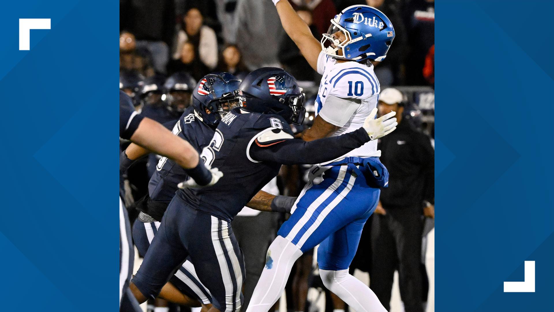 UConn football soars as QB Joe Fagnano, LB Bryun Parham earn national ...