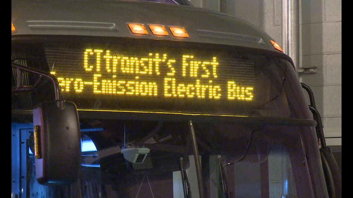 CTtransit reveals first zero-emission electric bus in Connecticut ...