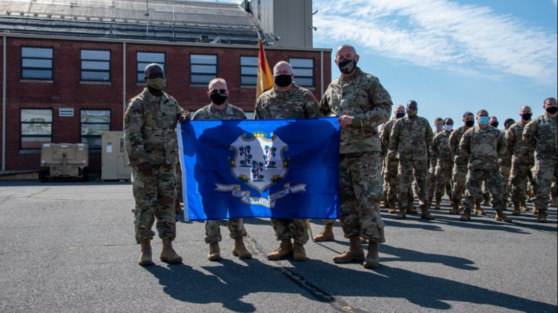 Nearly 100 CT National Guardsmen leave for overseas | fox61.com