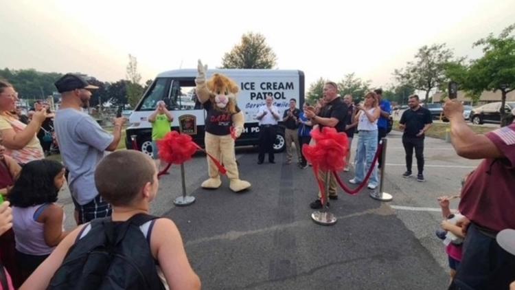 First police-operated, all-electric ice cream truck in the US unveiled ...