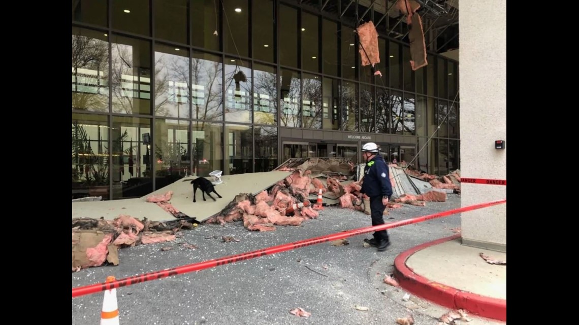Ceiling partially collapses at Walter Reed emergency center | fox61.com