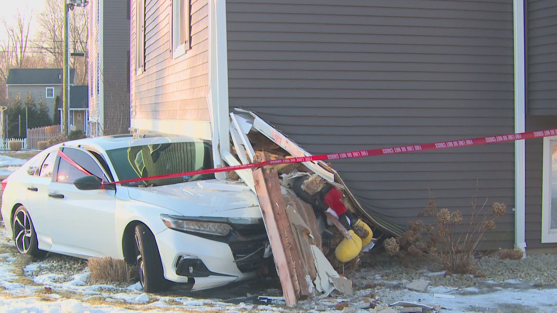 Crashes Car Car Crashes Into Home In New Bedford