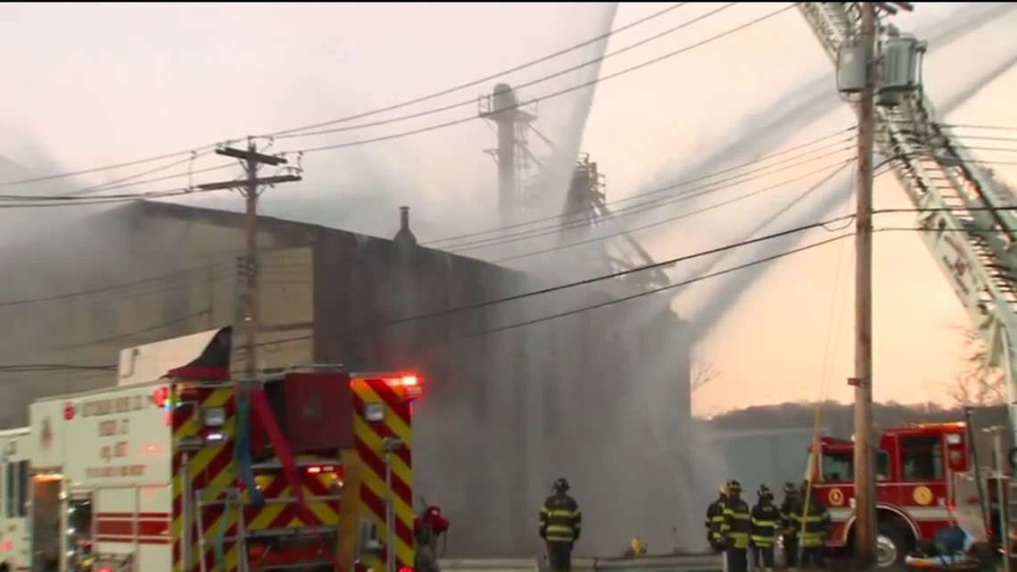 3-alarm fire in Derby destroys warehouse | fox61.com