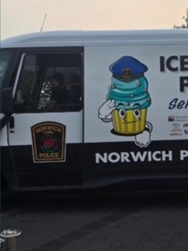 First police-operated, all-electric ice cream truck in the US unveiled ...