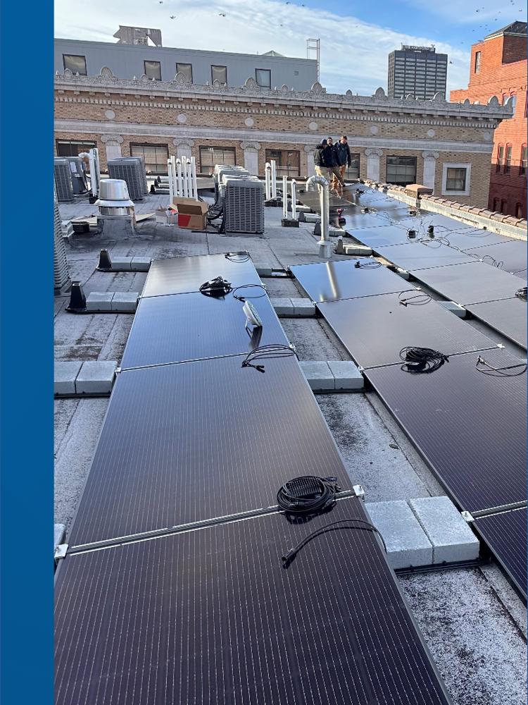 Solar system installed atop historic Hartford apartment building ...