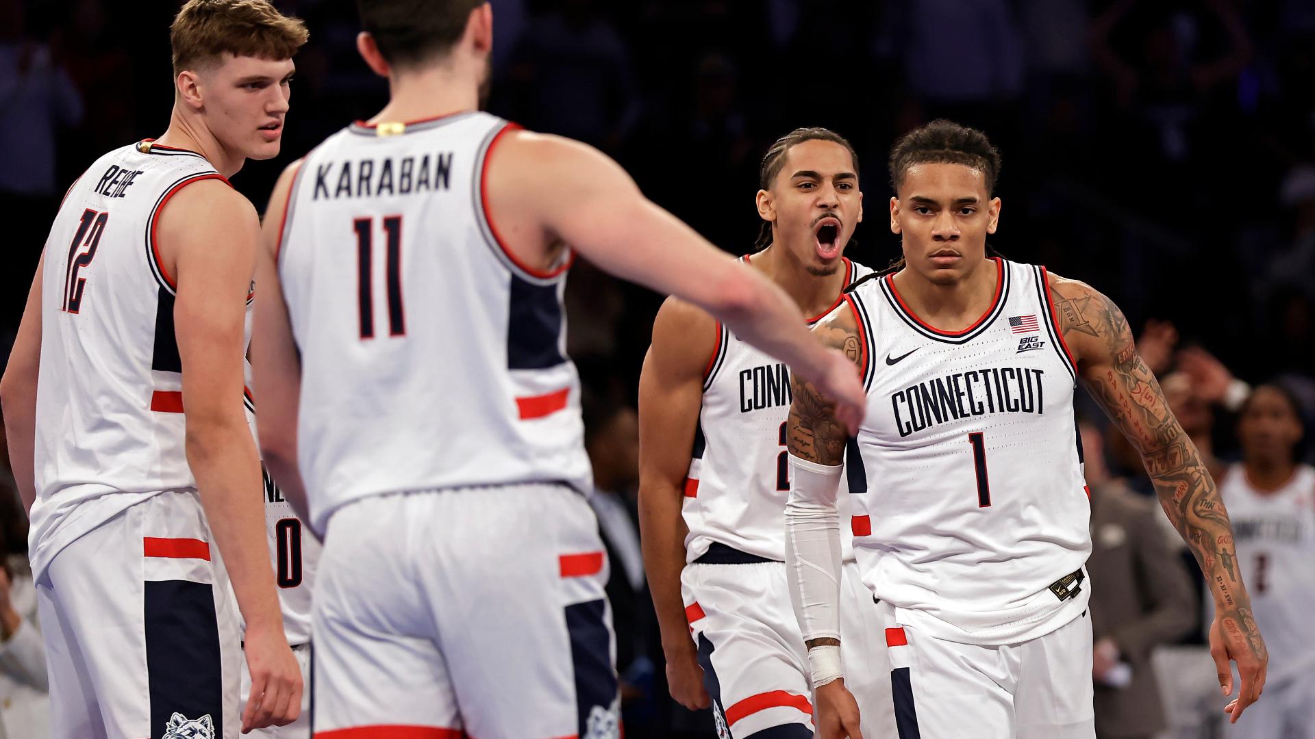 No. 5 UConn men show identity in wire-to-wire 74-61 win over No. 13 ...