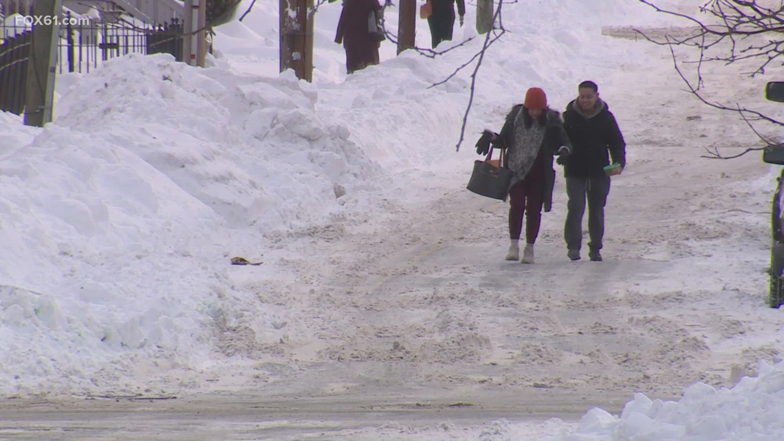 Pedestrian safety is prioritized in Connecticut after snowstorm strikes ...