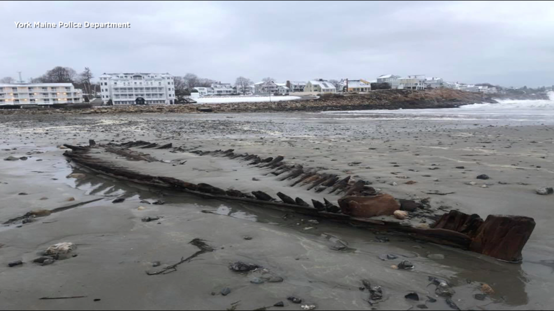 Nor’easter uncovers Revolutionary War-era shipwreck in Maine | fox61.com