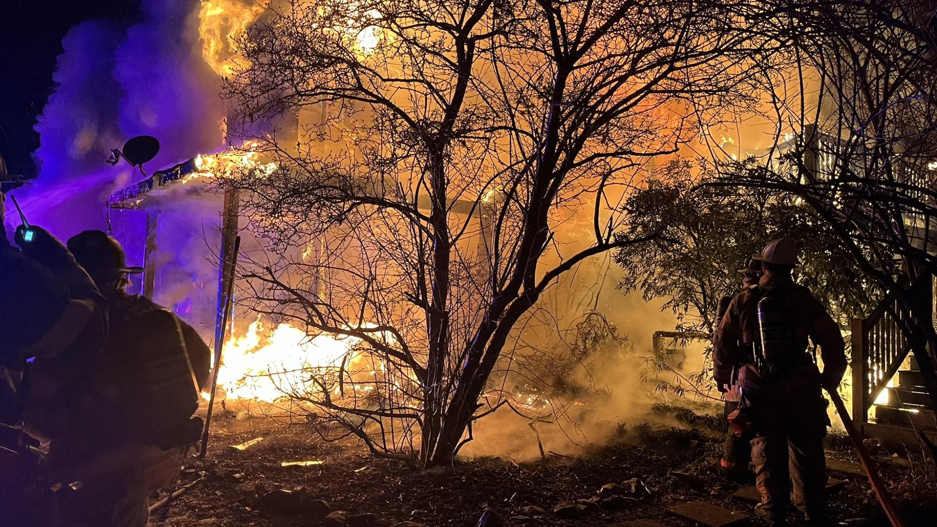 Home engulfed in fire in Beacon Falls | fox61.com