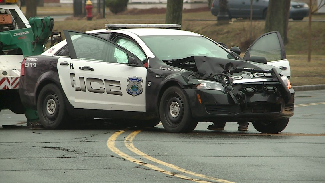 Hartford police cruiser and SUV collide | fox61.com