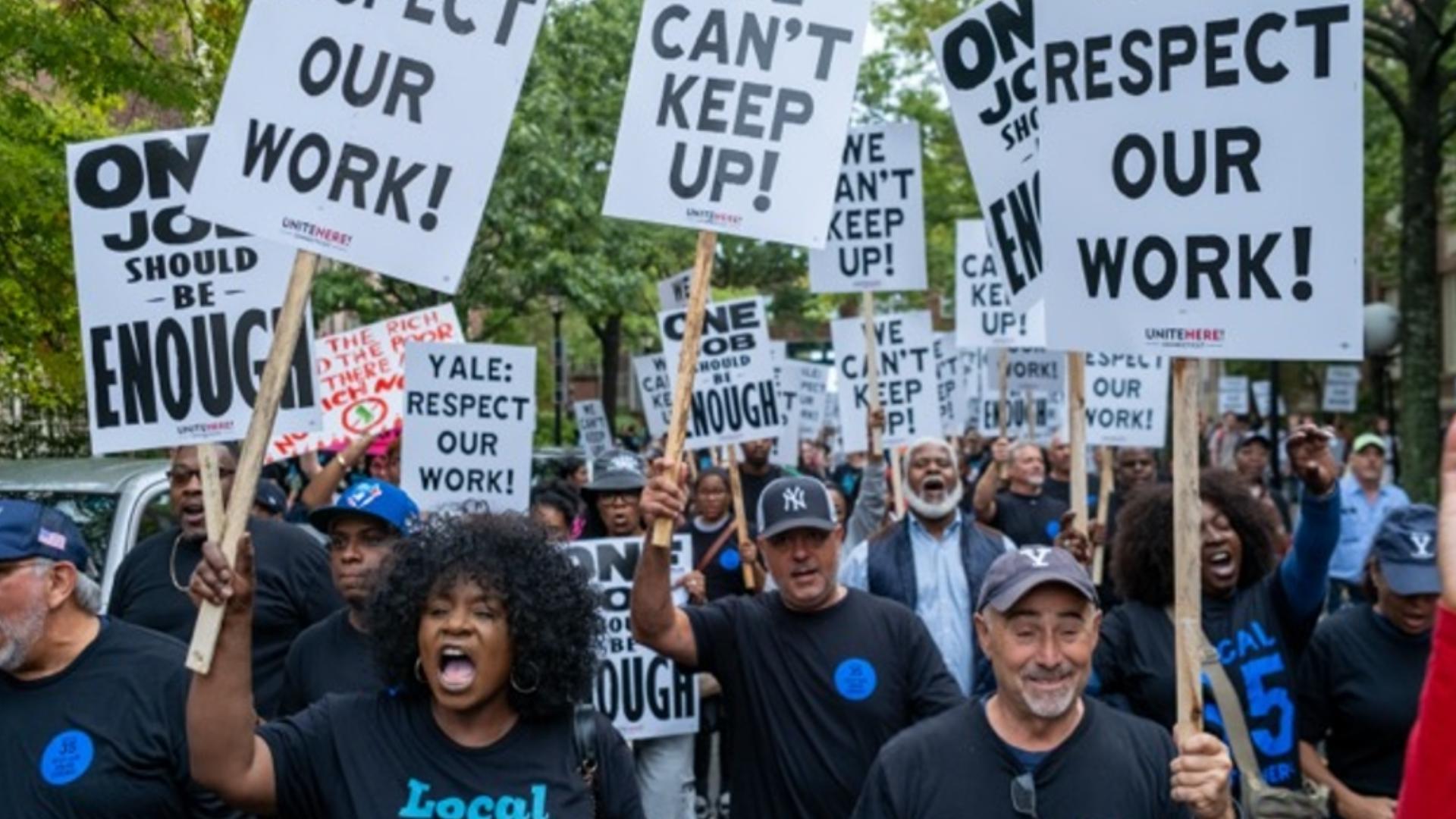 2,000 people march in New Haven, calling on Yale University to pay ...
