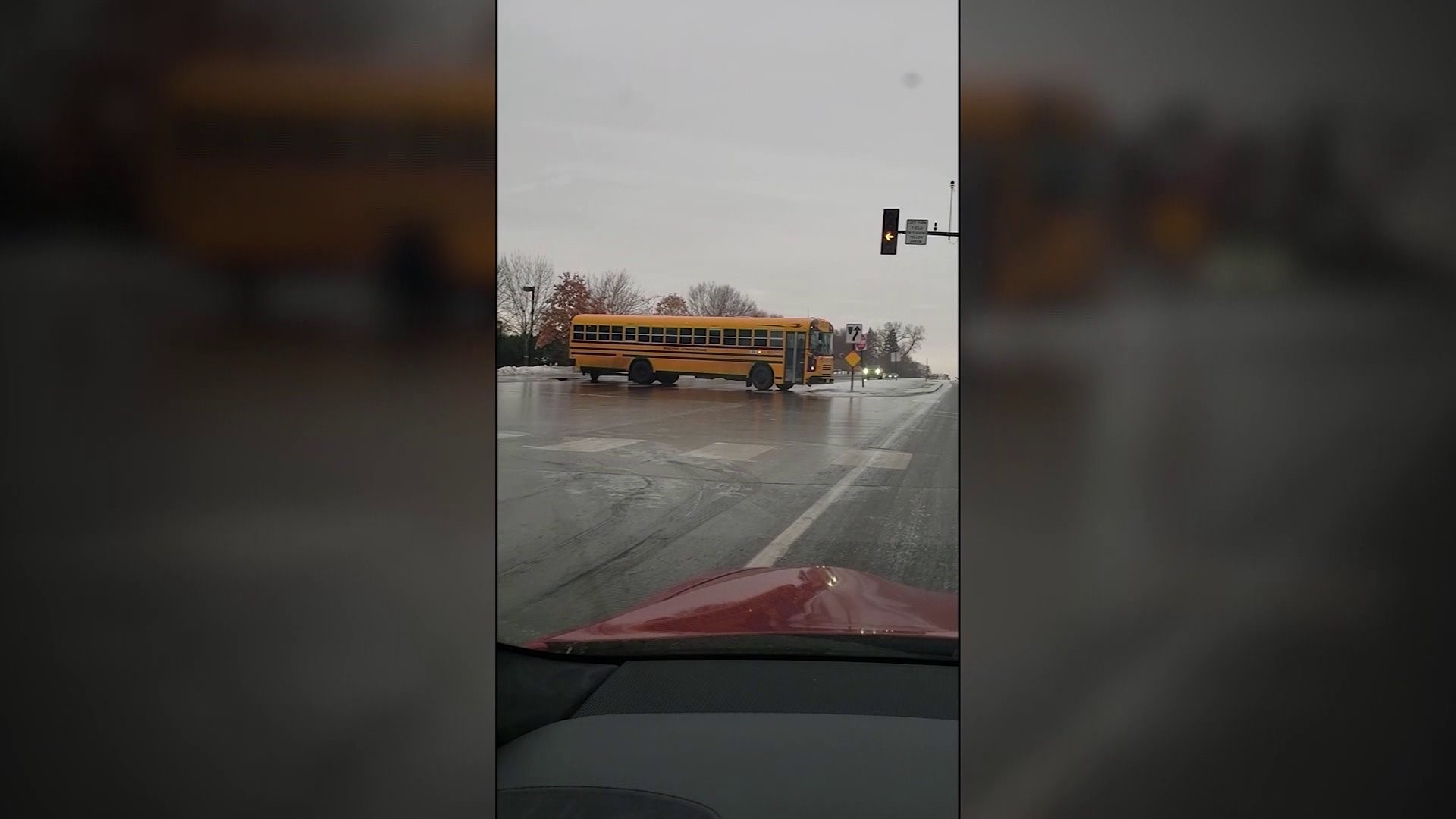 Bus slides sideways down icy Minnesota road | fox61.com
