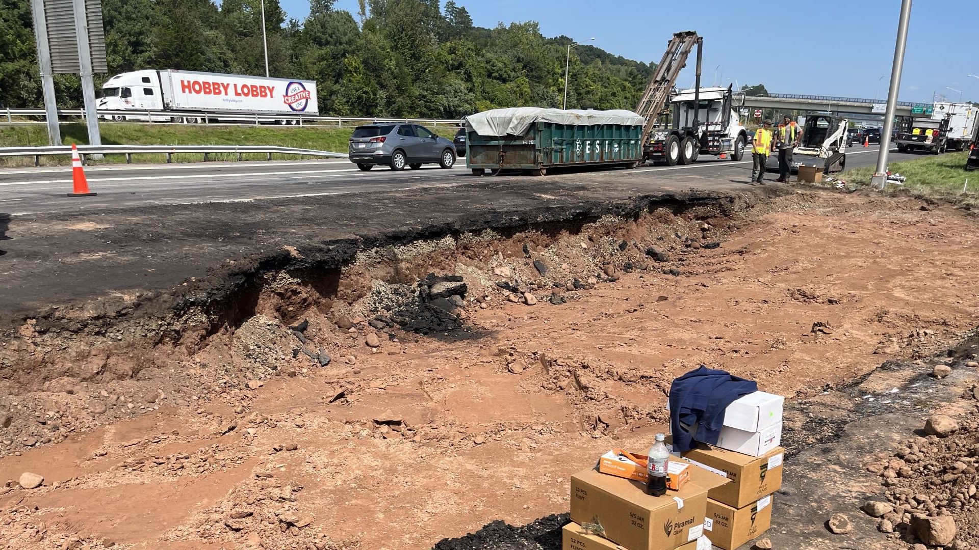 Tanker truck fire put out on Conn. highway in Manchester | fox61.com