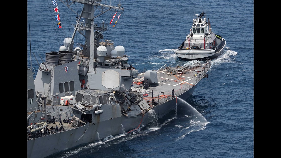 2 injured, 7 missing after US Navy ship collision | fox61.com