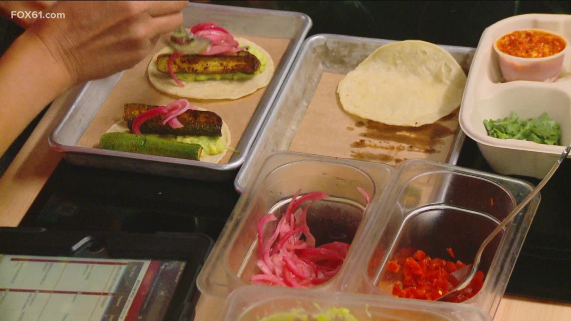 Tajin-spiced baby zucchini taco recipe from bartaco | fox61.com