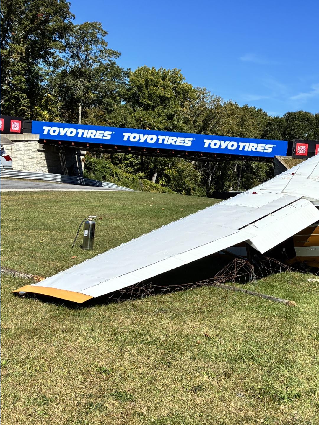 Small plane crash lands at Connecticut's Lime Rock Park racetrack ...